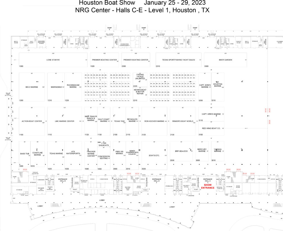 2023 Floor Plan | 2023 Houston Boat Show | AutoBoative Show